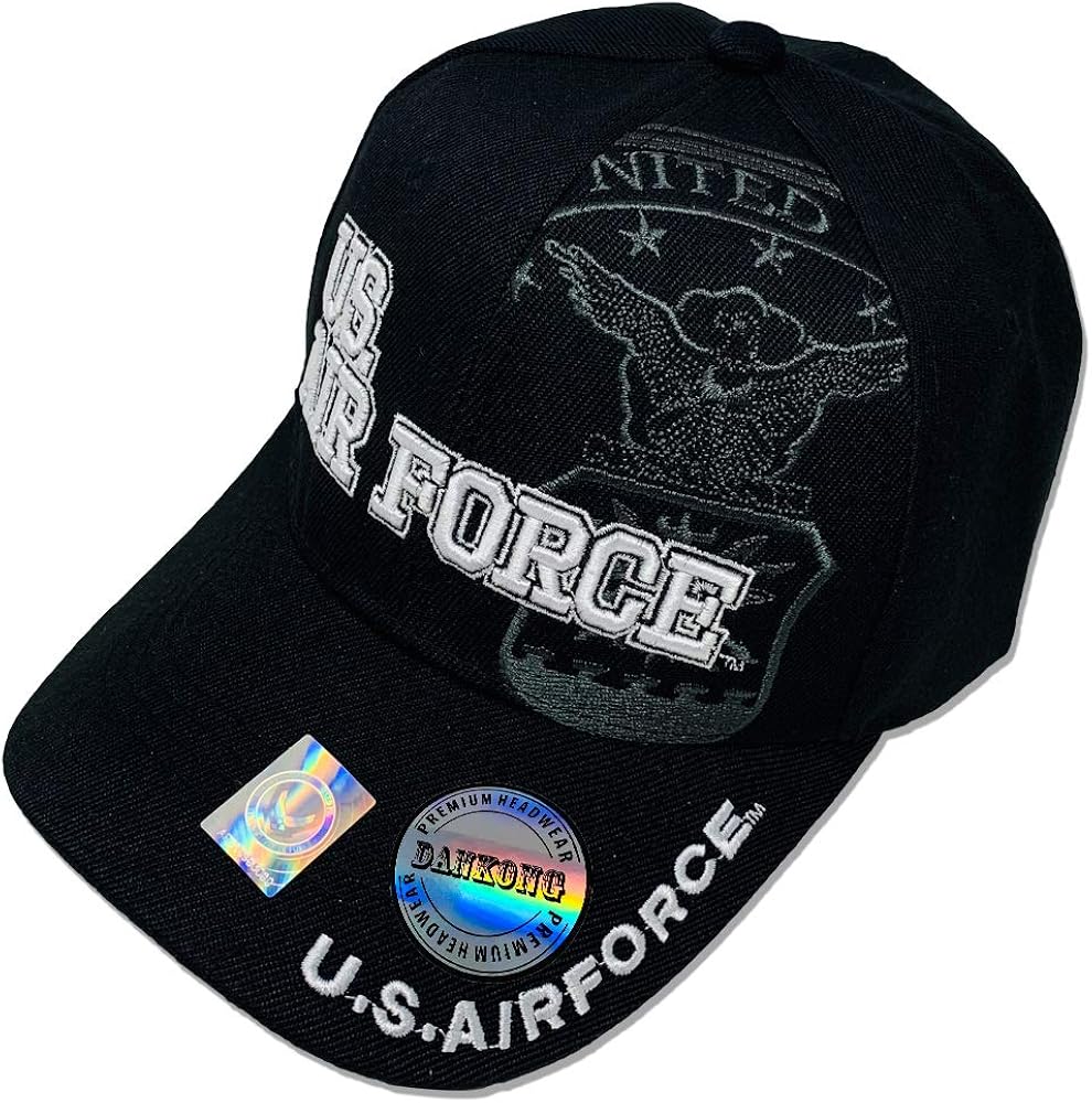 DANKONG Air Force Hat -Official Licensed US Military 3D Embroidered ...