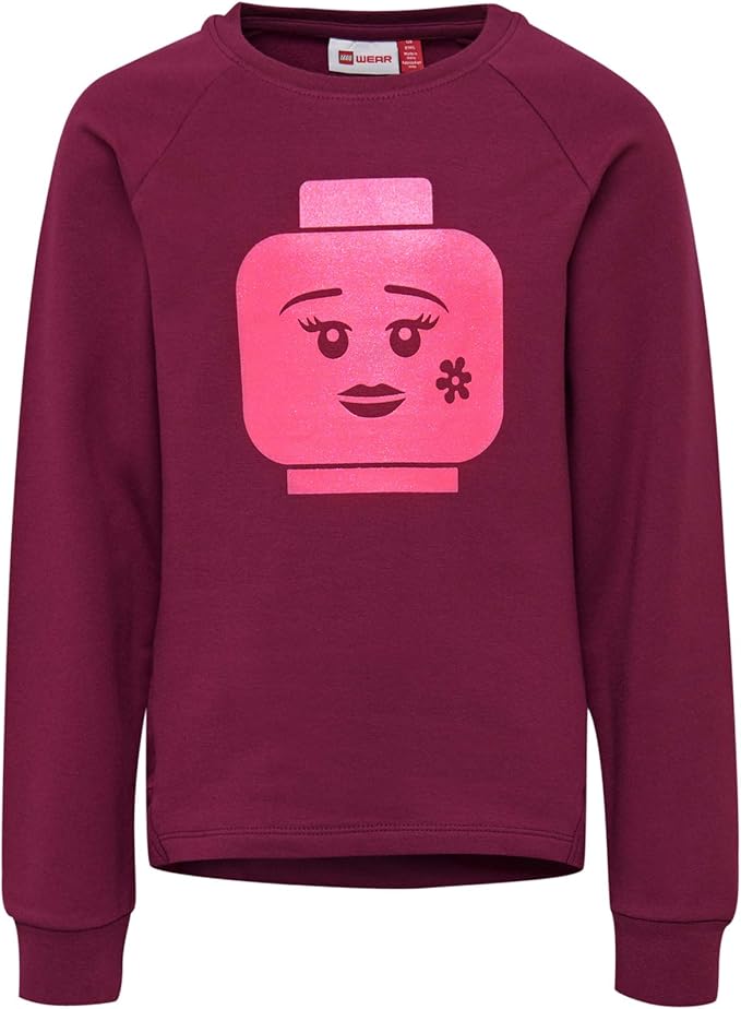 LEGO Girl's LWSIMONE d Sports Hoodie, Red (Burdeos 383), 140: Amazon.co ...