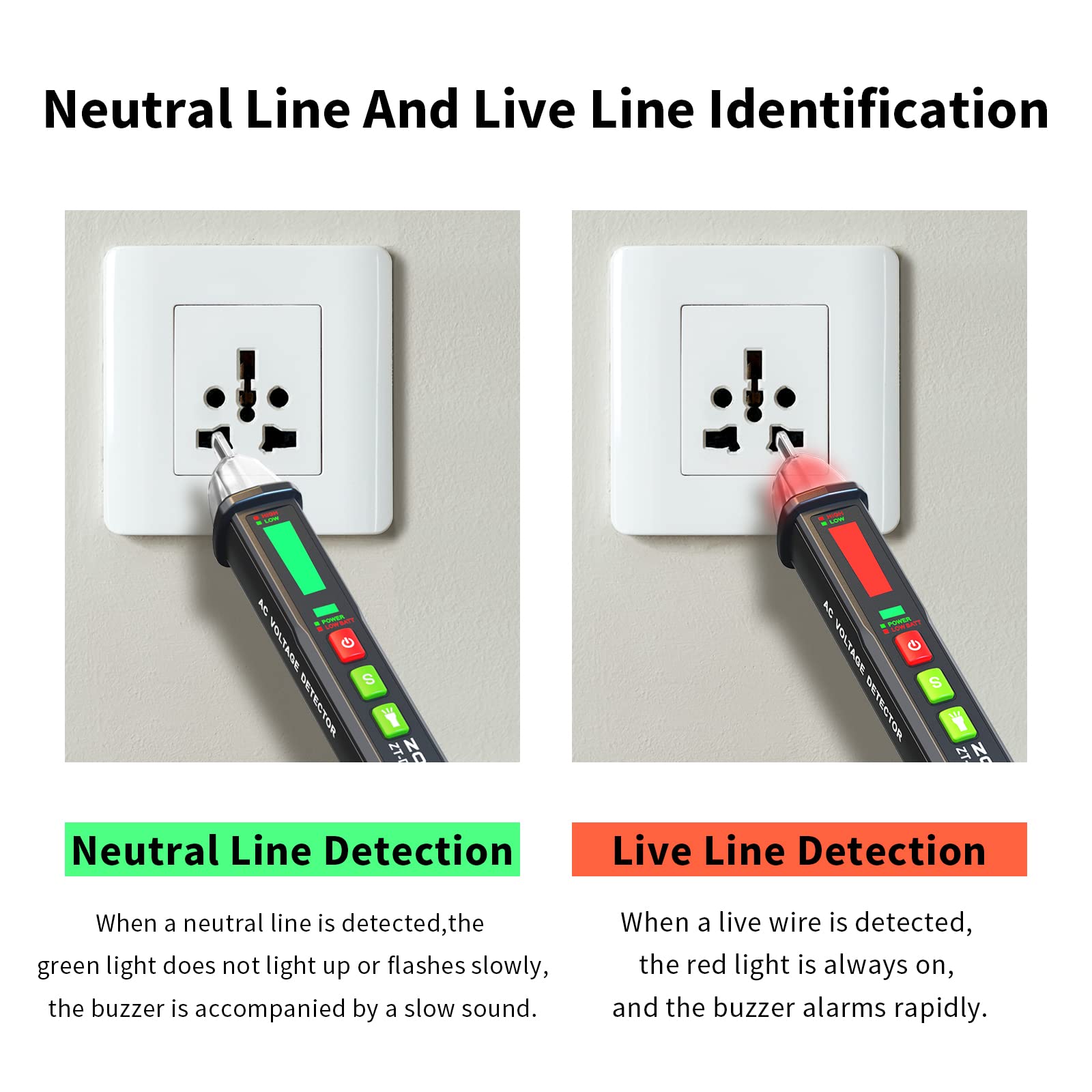 Mua ZOTEK Voltage Tester pen, live wire detection Non-Contact Voltage ...