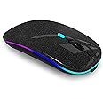 Amazon.com: WREANU Wireless Bluetooth Mouse Rechargeable Laptop Mice ...