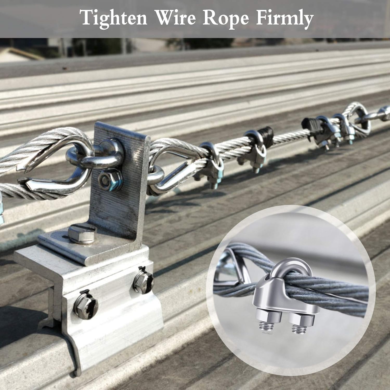 Wire Rope Clip Cable Clamp M3 U Bolt Clamp 18 PCS M3(3mm) 304 Stainless ...