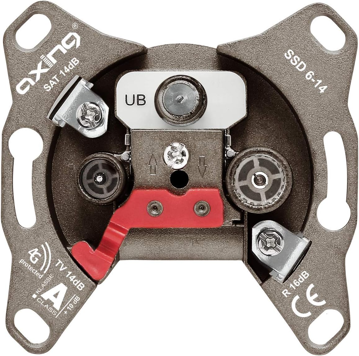 Axing SSD 6-14 Antenna outlet as pass-Through socket with 14 dB tap ...