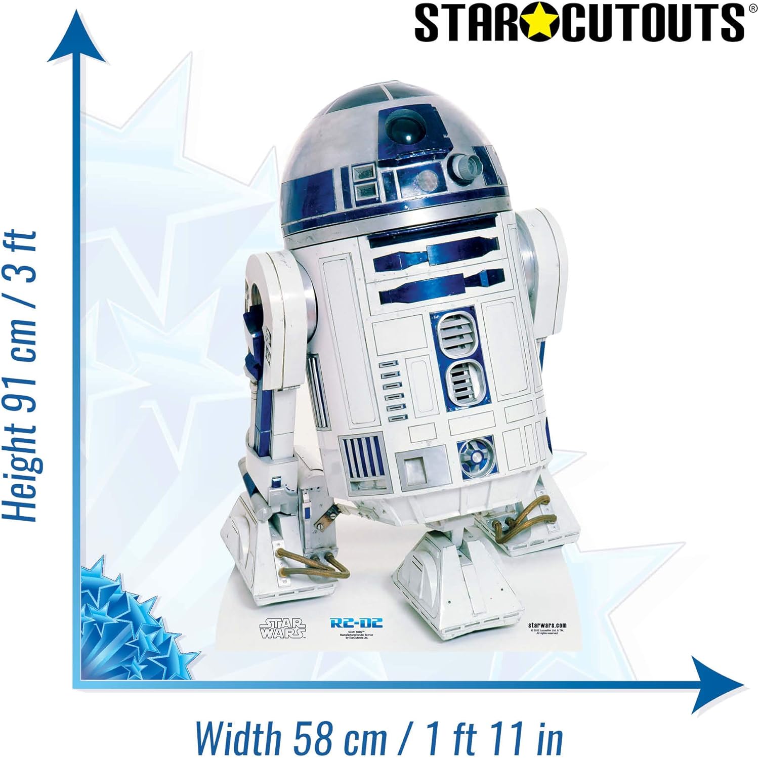 Star Cutouts SC471 Official Star Wars Lifesize Cardboard Cutout R2-D2 ...