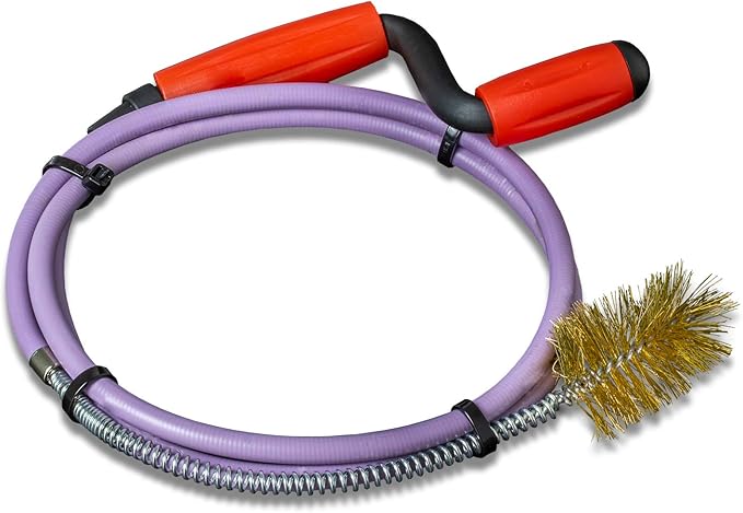 Nirox Plumbers Snake 8mm x 1.4m with Fixed Wire Brush - Pipe Cleaning ...