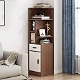 Amazon.com: IOTXY Narrow Corner Bookcase with Storage - 59.9" Tall ...