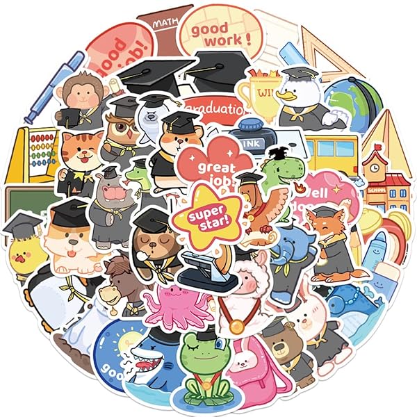 GuatemalaDigital.com: Graduation Stickers, Cute Reward Stickers, 50Pcs ...