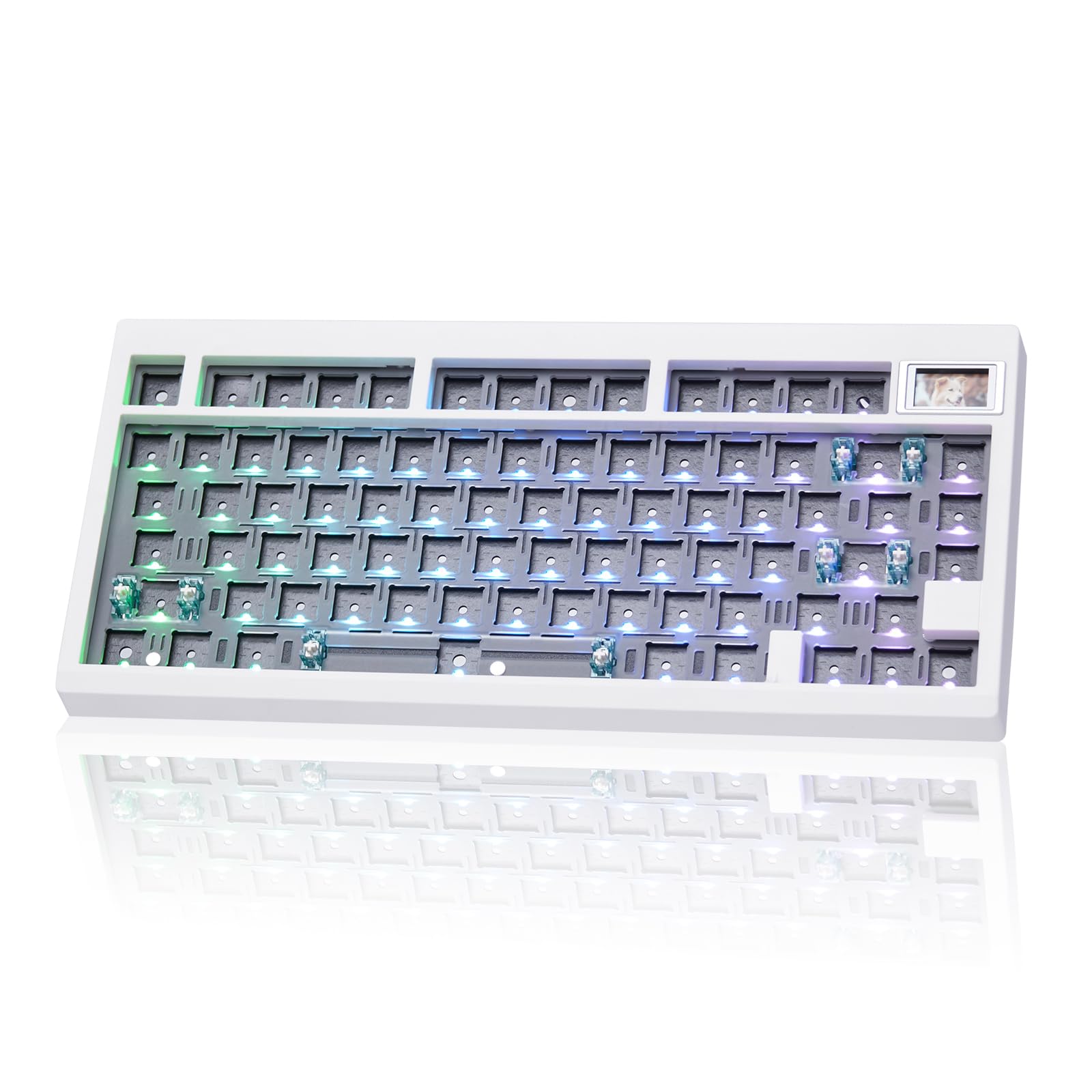 Mua GMK81 Hot Swappable White Mechanical Keyboard Kit Bluetooth 5.0/2 ...