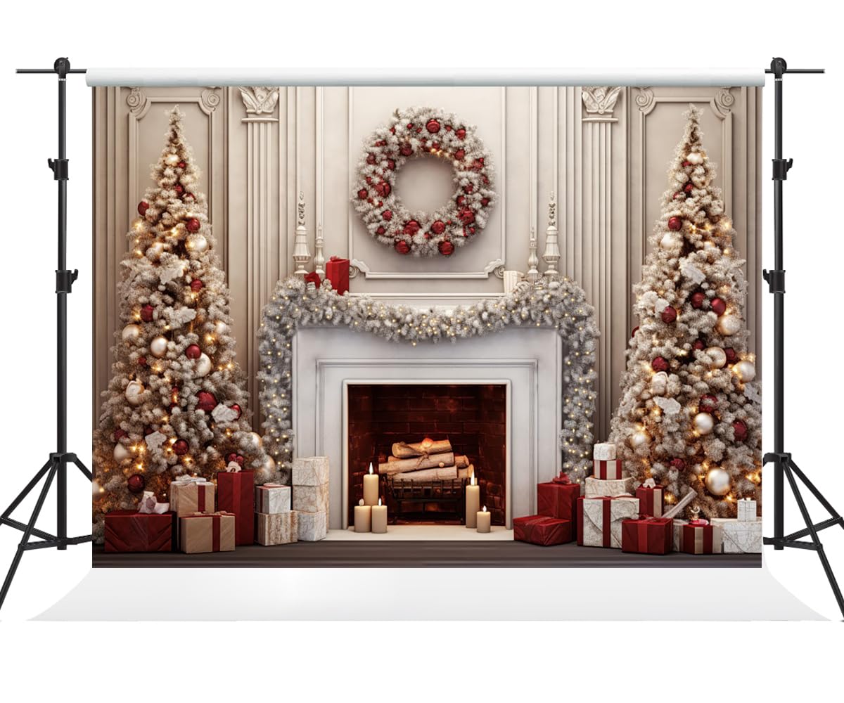 Kate 10×6.5ft Christmas Backdrop Photography Christmas Tree Wreath ...