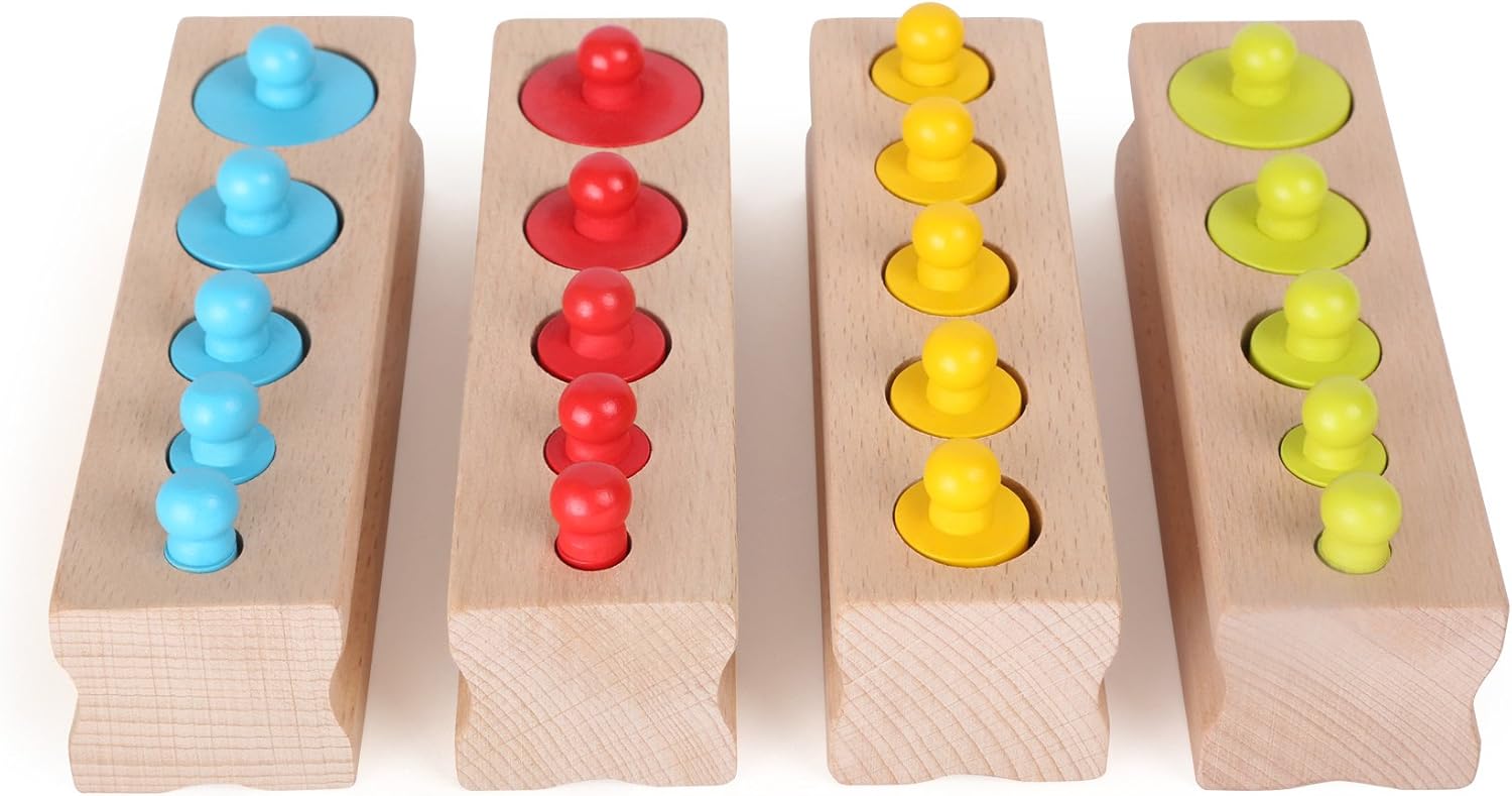 small foot 10525 colour and shape sorter made of wood, with wooden ...