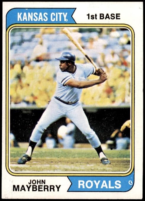 Amazon.com: 1974 Topps # 150 John Mayberry Kansas City Royals (Baseball ...