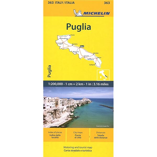 Mapas Michelin De Calabria Regional Road Map Of Italy 14: Calabria