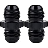 Amazon.com: EVIL ENERGY 6AN Male Flare to 1/4" NPT Pipe Fitting Adapter Aluminum Straight Black ...