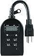 myTouchSmart Indoor/Outdoor Plug-in Digital Timer, One Grounded Outlet ...