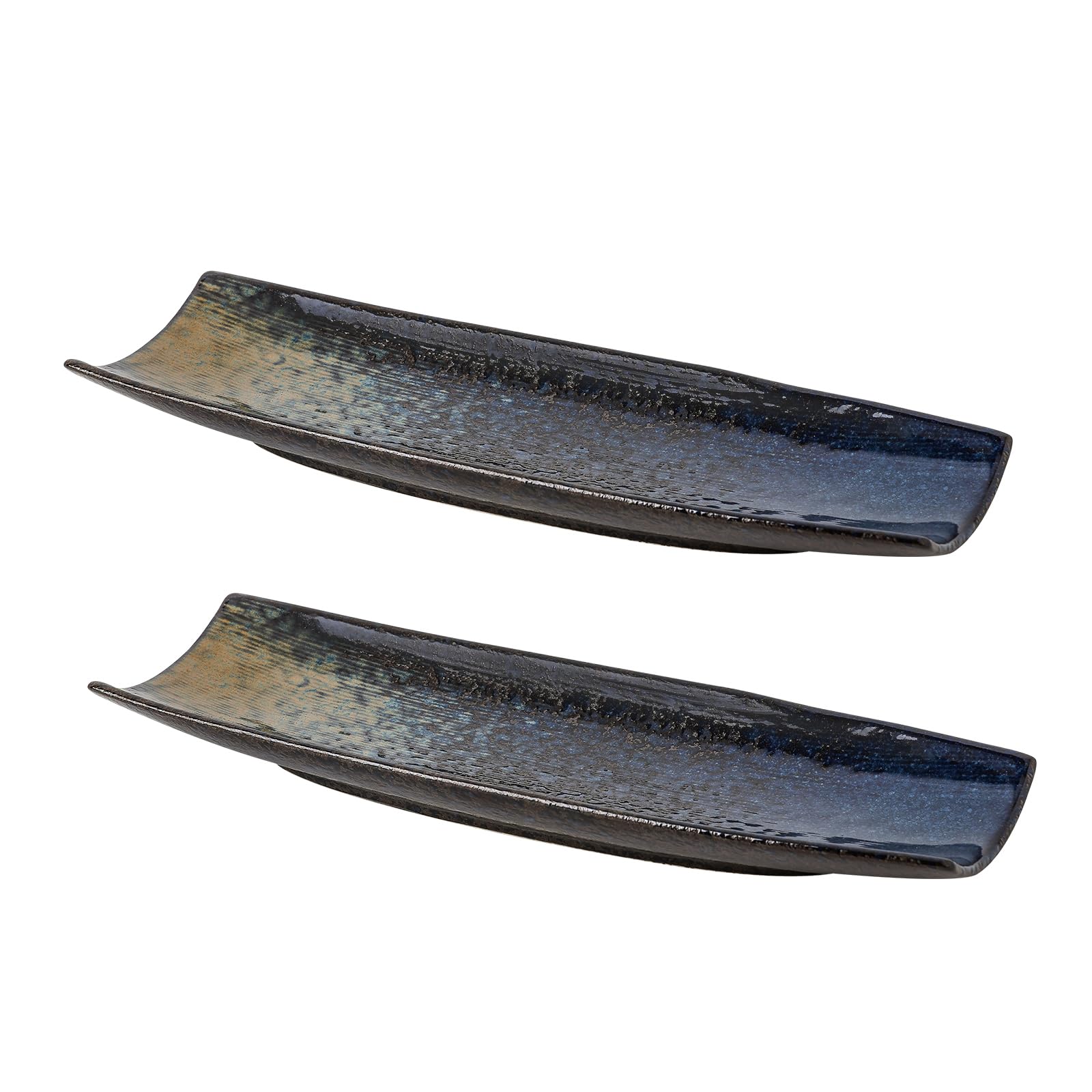 Uaral Sushi Plates,12.5 Inches Teppanyaki Plate Sashimi Plates,Ceramic ...