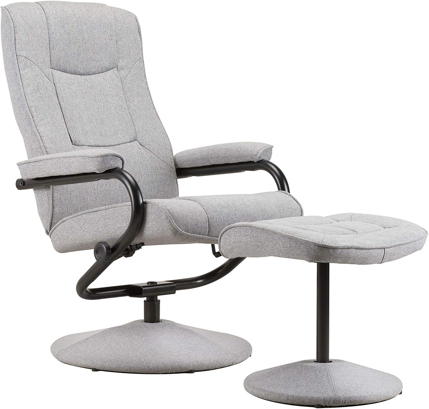 Birlea, Memphis Swivel Chair, Grey, Fabric, One Size – BigaMart