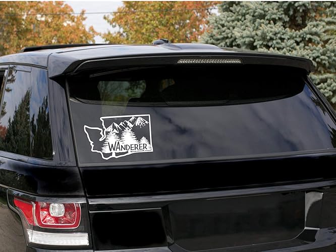 Amazon.com: WA state Wanderer Decal, PNW decal, Washington State ...