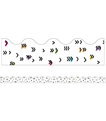 Carson Dellosa Kind Vibes Scalloped Bulletin Board Borders—13 Colorful ...