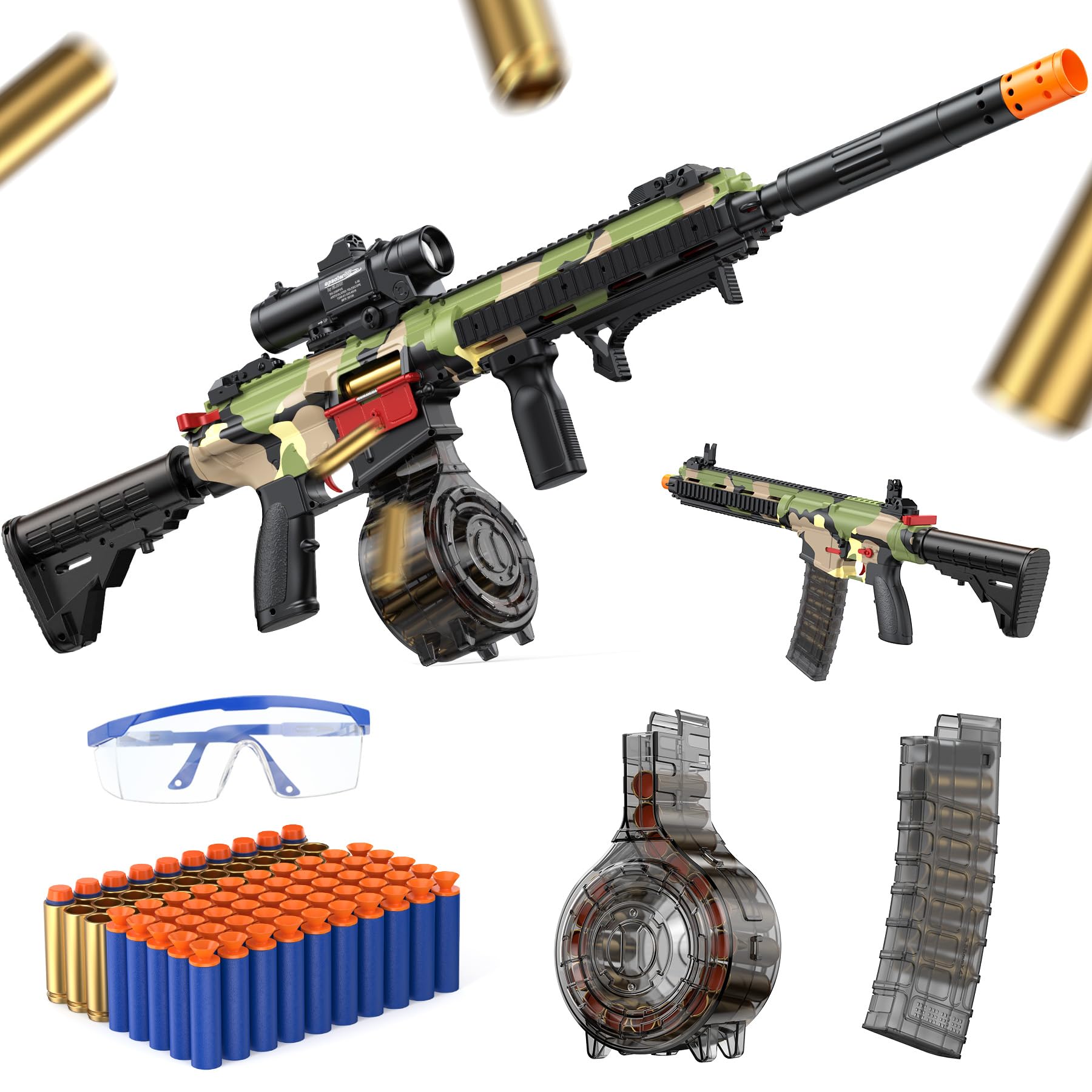 Toy Automatic Sniper Rifle for Soft Bullets, Shell Ejecting Toy Foam ...