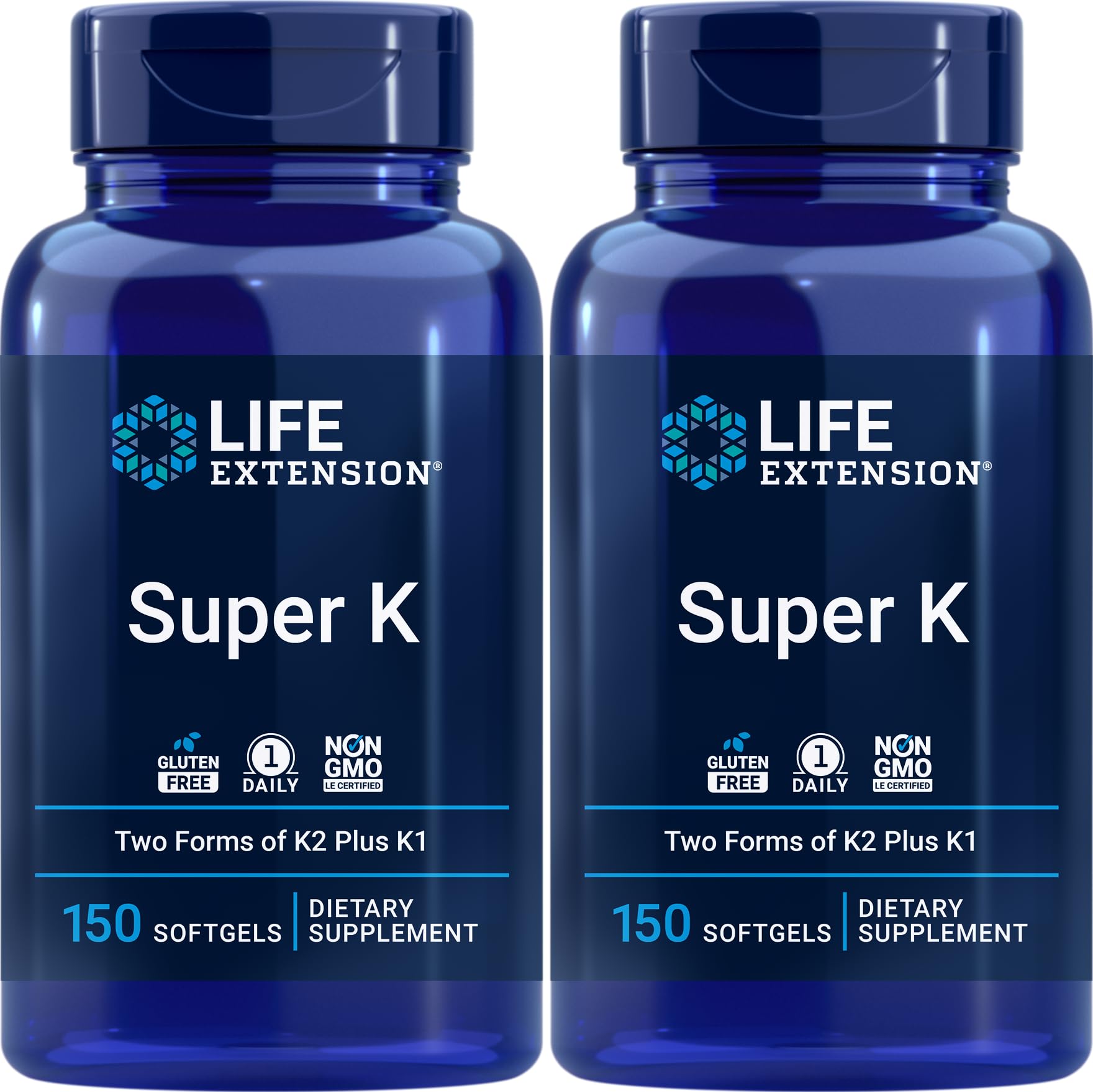 Mua Super K, 150 Softgels (Pack of 2) with Vitamin K1 and K2 Supplement ...