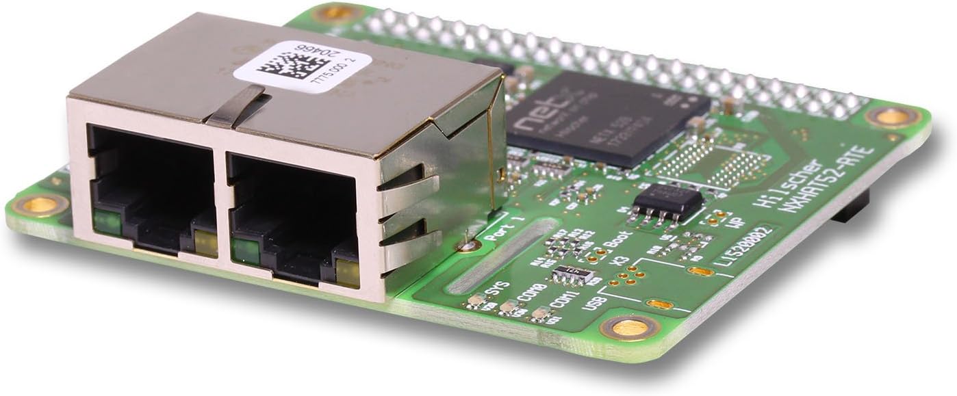 Hilscher netHAT 'NHAT 52-RE', Real-Time Ethernet Expansion for Raspberry Pi in HAT format ...