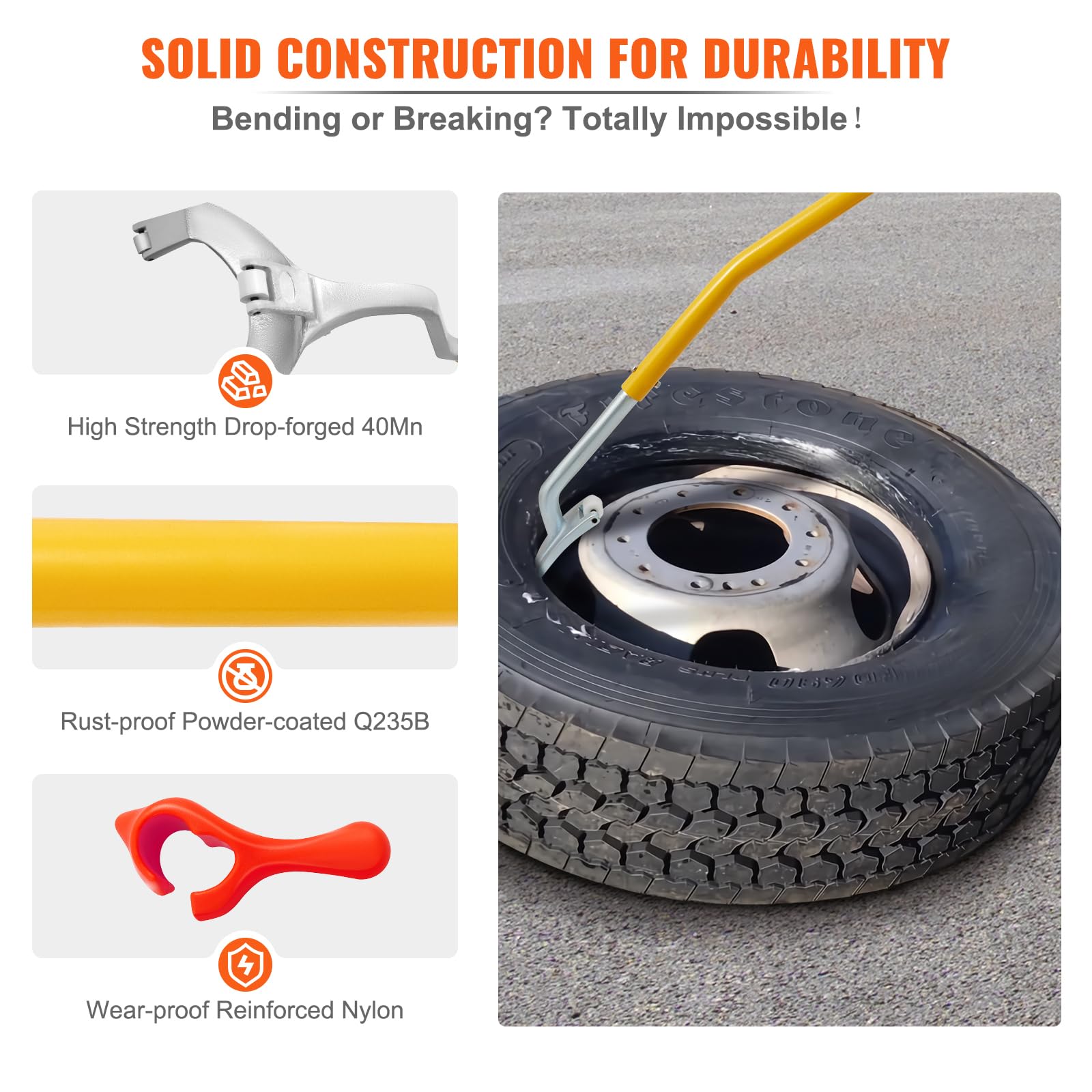 Mua Vevor Steel Tire Mount Demount Tool 22.5" to 24.5" Semi Tire ...