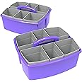 Amazon.com : Storex Large Classroom Caddy with Cups, 13 x 11 x 6.575 ...