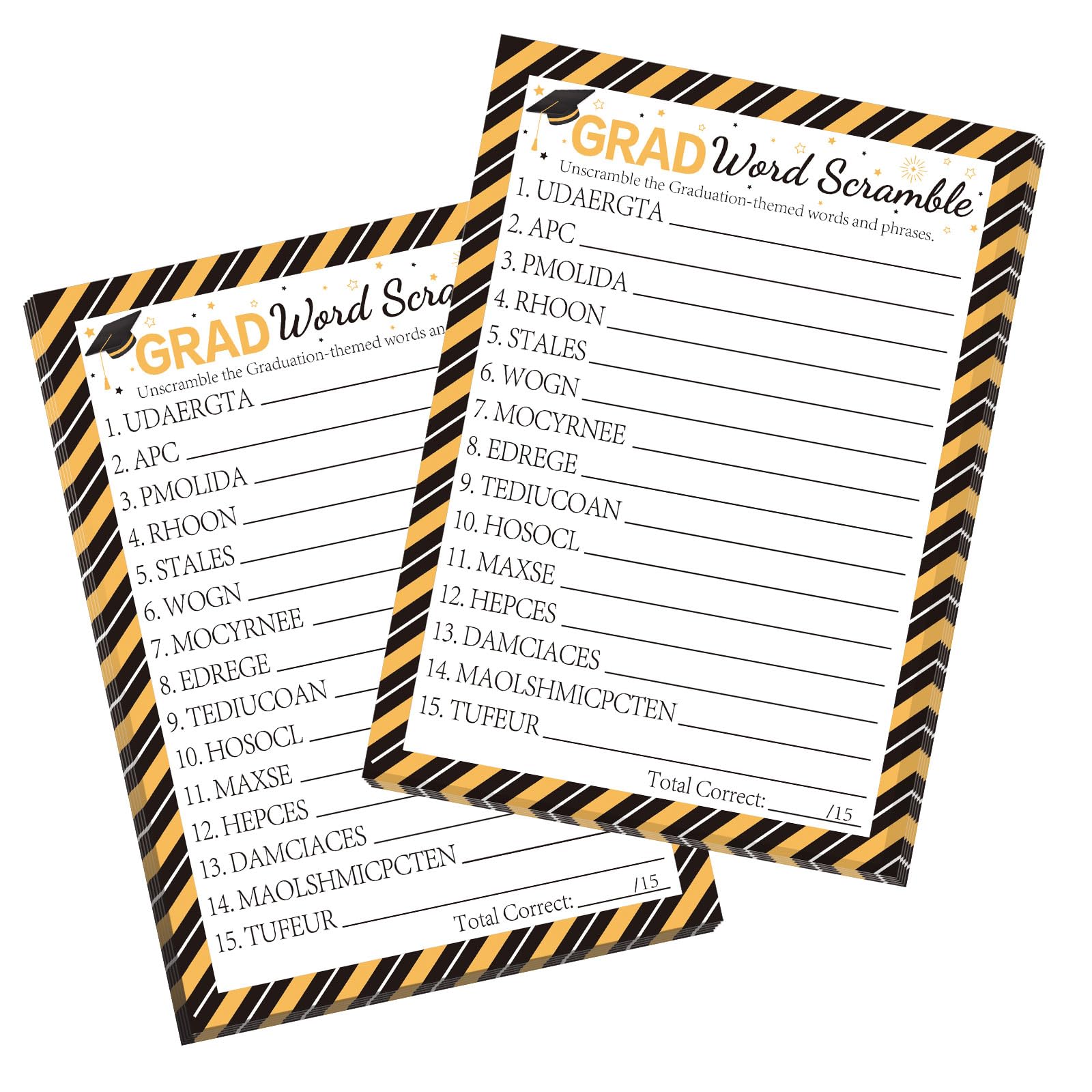 COCHIE 30 Players Graduation Party Games for Adults Large Groups, Grad ...