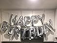 Amazon.com: KALOR 16 inch Hot Pink Happy Birthday Balloons,Aluminum ...