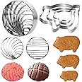Amazon.com: ESNOY Concha Cutter Mexican Bread Mold With 3 Sizes Pig ...