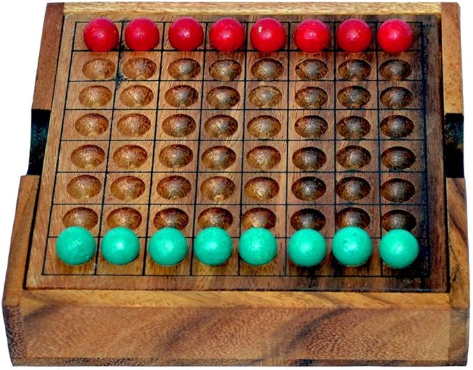 Thai Checker Strategie Spiel für 2 Personen Dame, Mühle, Othello ...