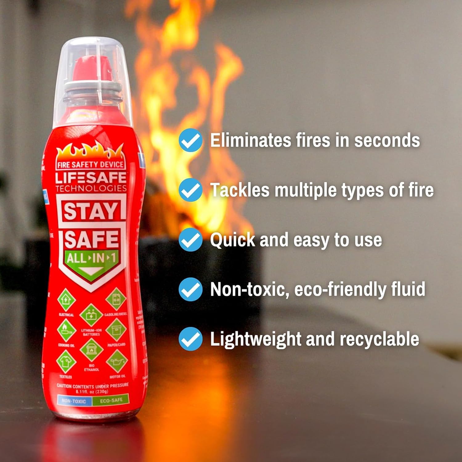 Mua LifeSafe Technologies StaySafe All-in-1 Portable Fire Extinguishing ...