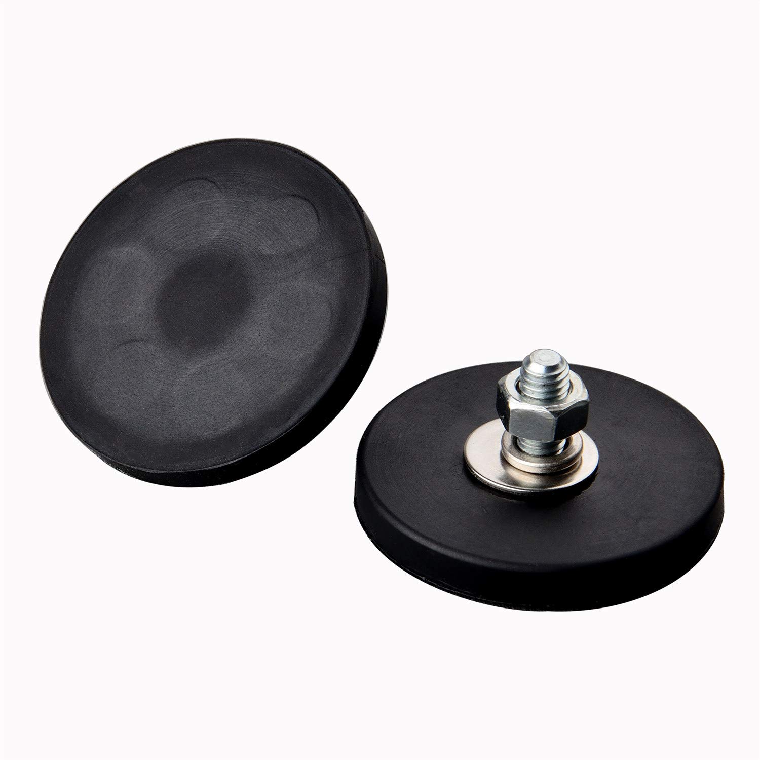 ULIBERMAGNET 4Pack 24lb Super Strong Neodymium Round Magnet with M6 ...