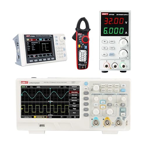 UNI-T UT210e Pro, UTG962 Function Generator, UTD2152CEX Oscilloscope ...