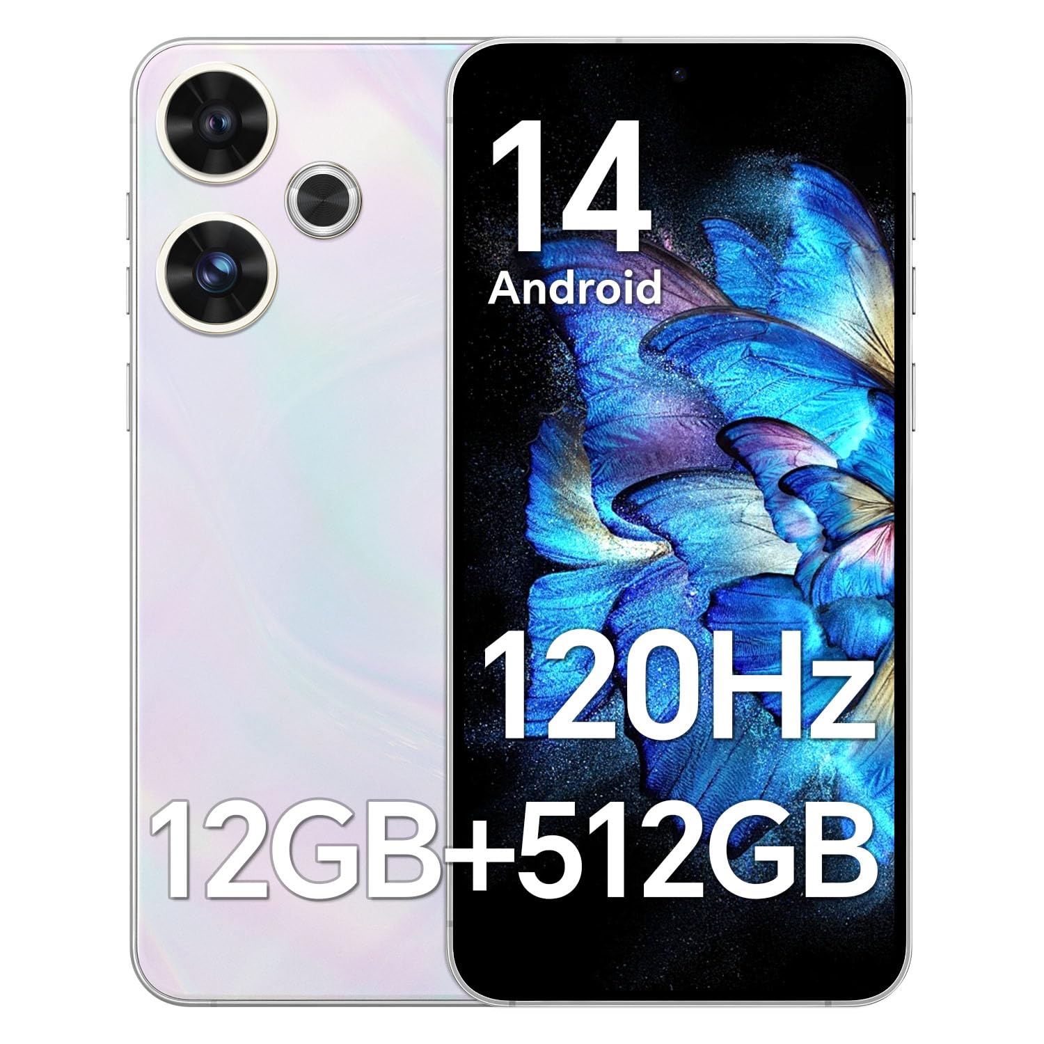 MIYOKIMIRO S19 Pro Unlocked Cell Phone, 12+512GB Smartphone, Snapdragon ...