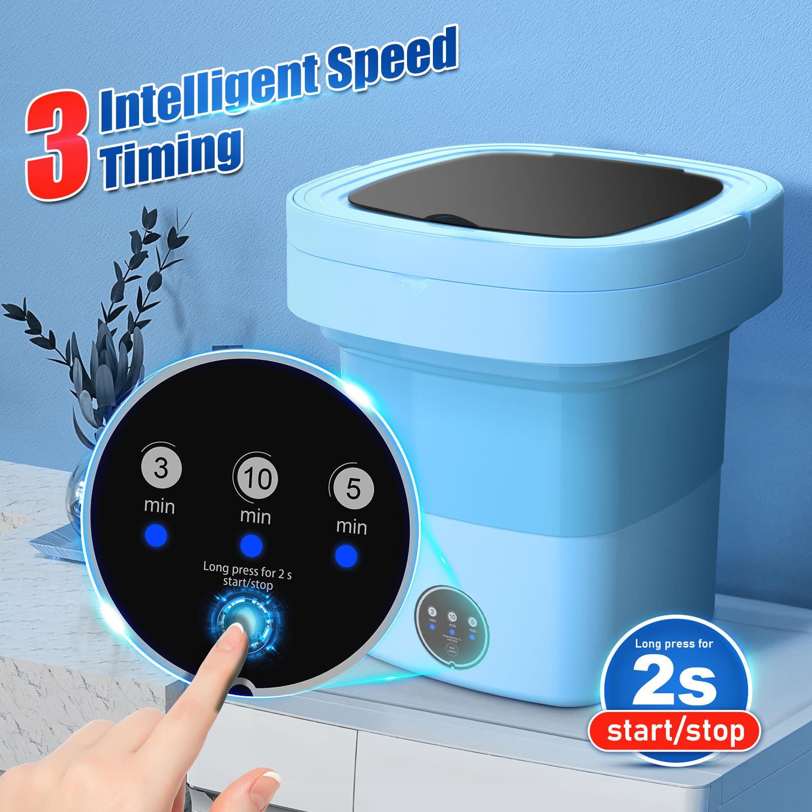 Mua Portable Washing Machine with 3 Intelligent Cleaning Modes,11L Mini ...