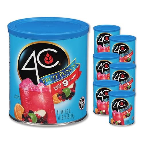 4C Powdered Drink Mix Canisters, Family Sized Bin, Thirst Quenching ...