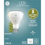 GE LED+ Backup Battery Light Bulb, Rechargeable, Soft White, Medium ...