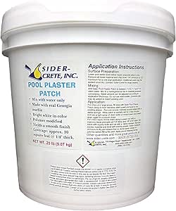 Amazon.com : Sider Pool Plaster Patch and Repair - 20 lb - White : Patio, Lawn & Garden