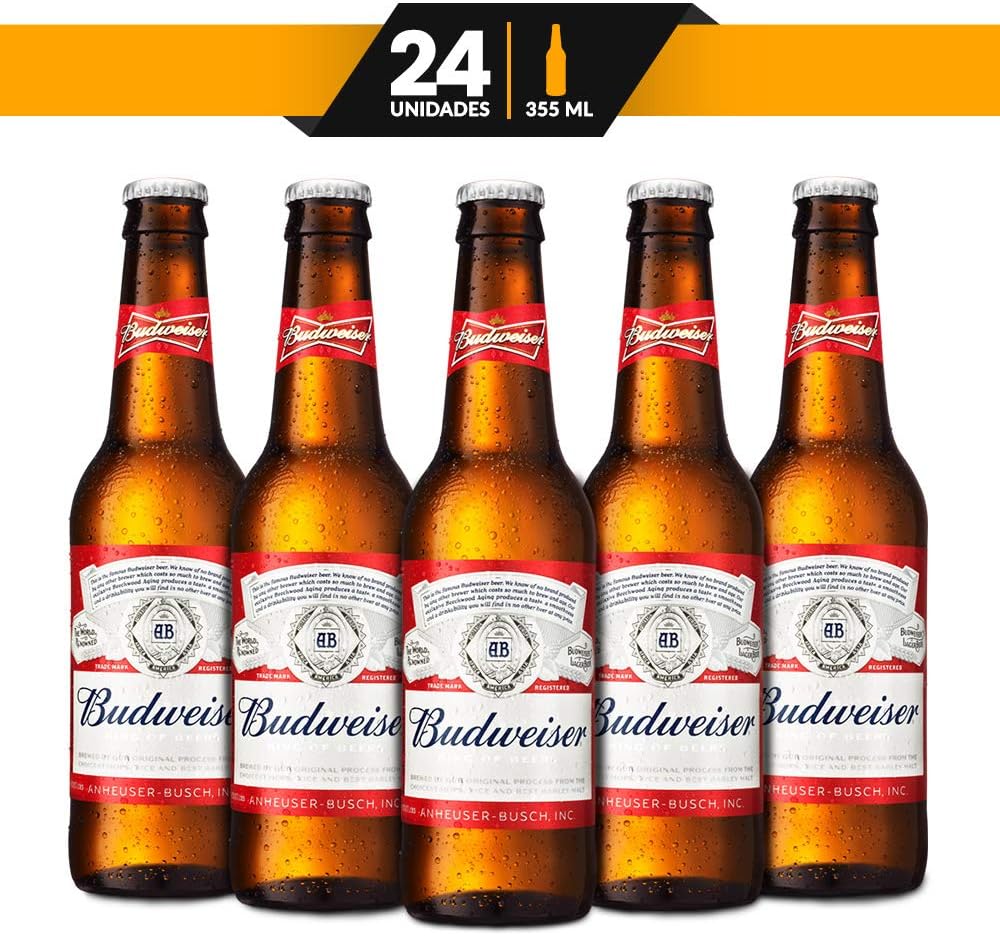 Cerveza Budweiser Classic, 24 piezas de 355 ml c/u: Amazon.com.mx ...