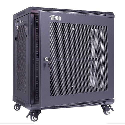 TUFFIOM 12U Casters Network Enclosure, 19 Inch Consumer Series Server ...