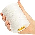 Amazon.com: 9-Ply Black String Waxed Twine, 660 Feet per Roll Heavy ...