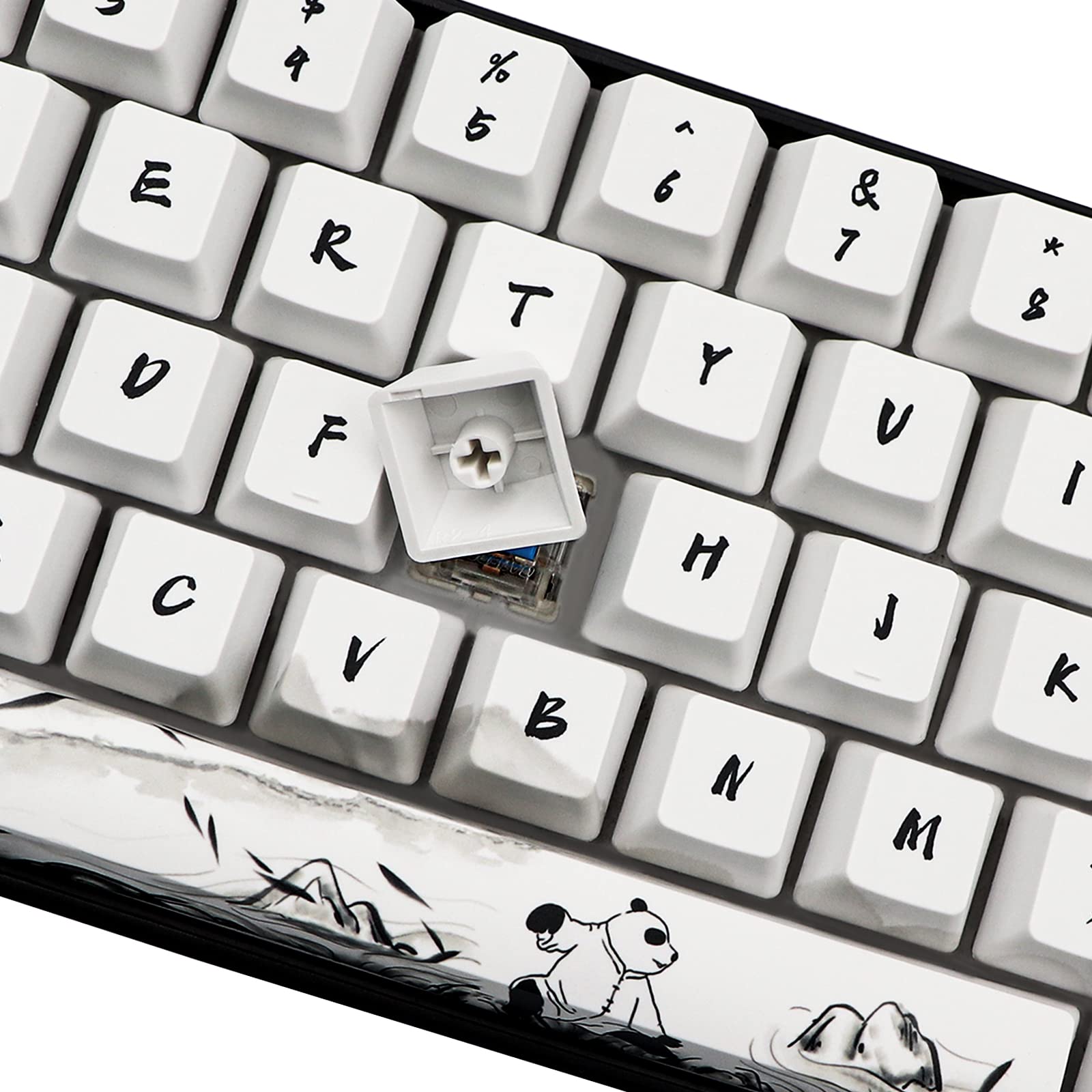 Mua JSJT Keycaps Full 71 Keys Ink Panda Keycap Set OEM Profile Keycaps ...
