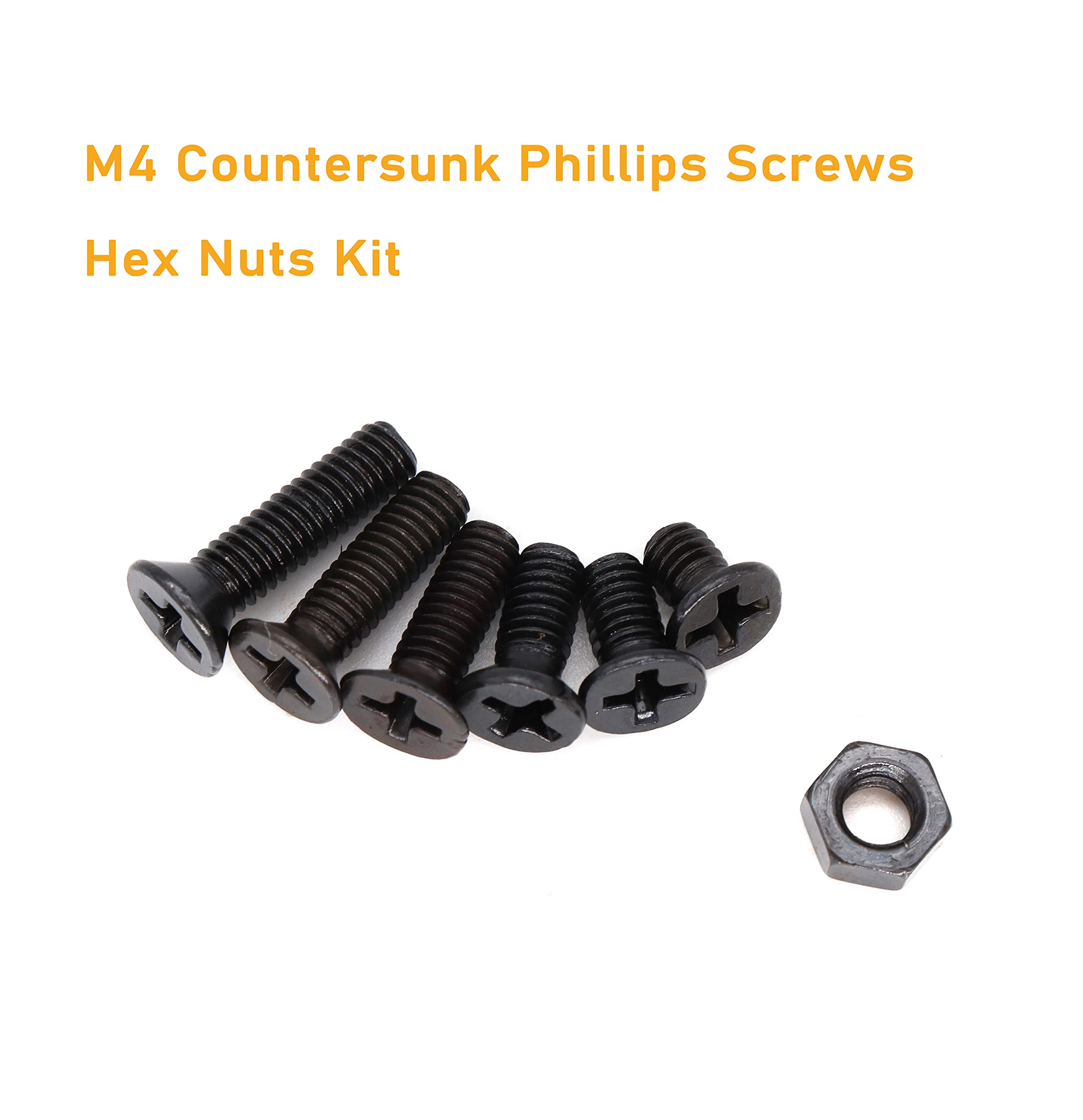 Mua binifiMux M4 Flat Head Screws and Hex Nuts Phillips, M4 Countersunk ...