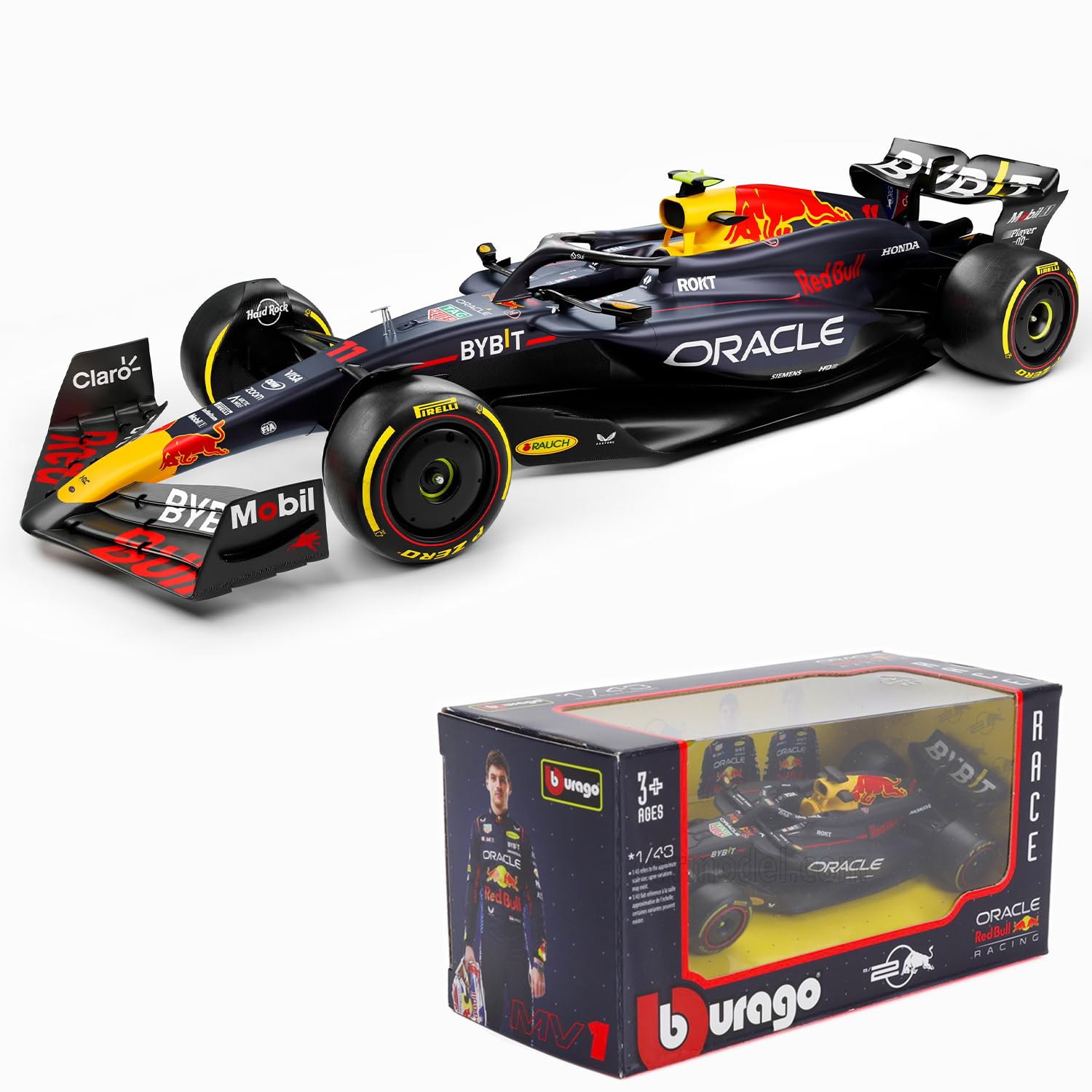 Bburago 1/43 - Red Bull Racing RB20 F1 GP 2024 Race Collection | #1 Max ...