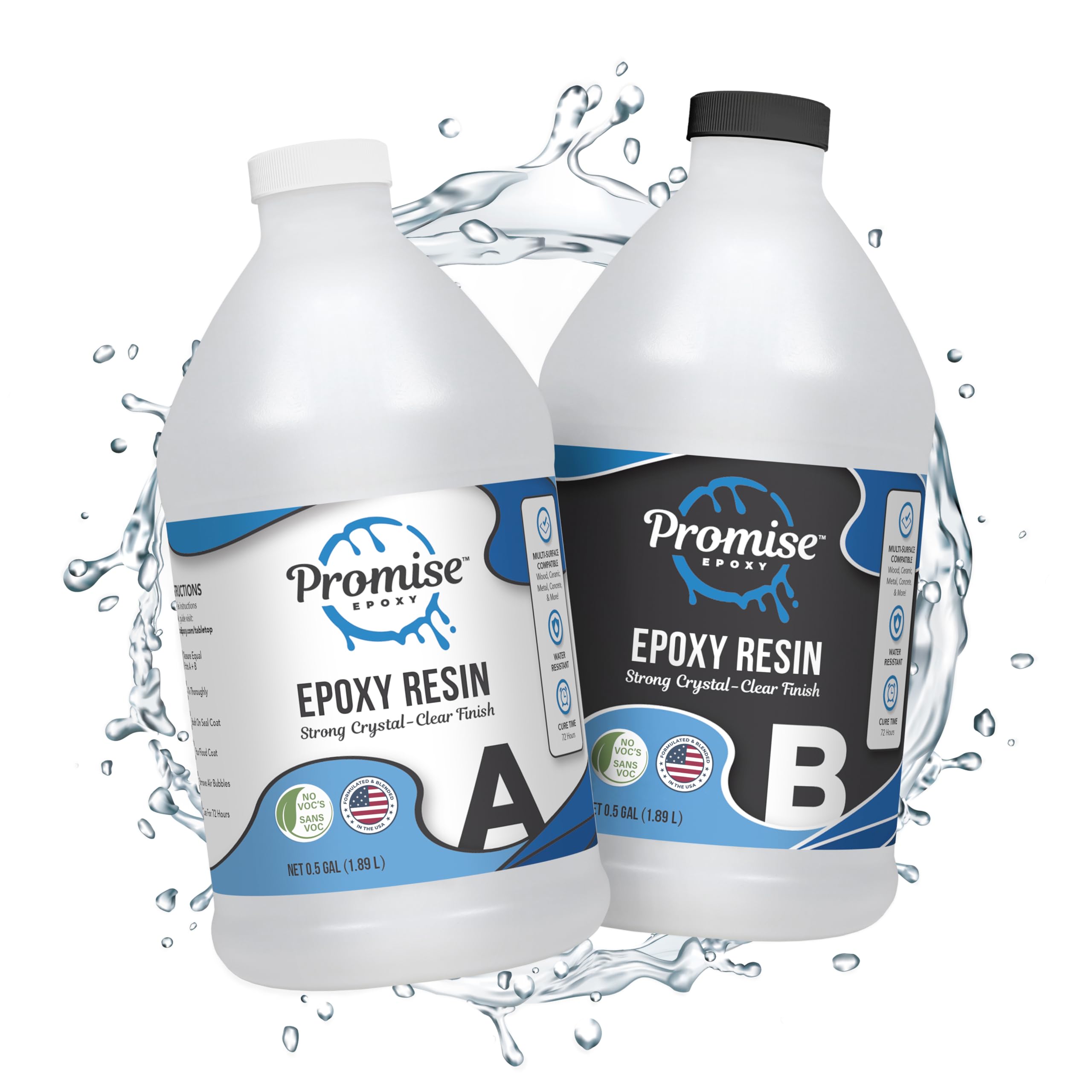 Mua Epoxy Resin 1 Gallon Kit - Crystal Clear, UV Resistant, Self ...