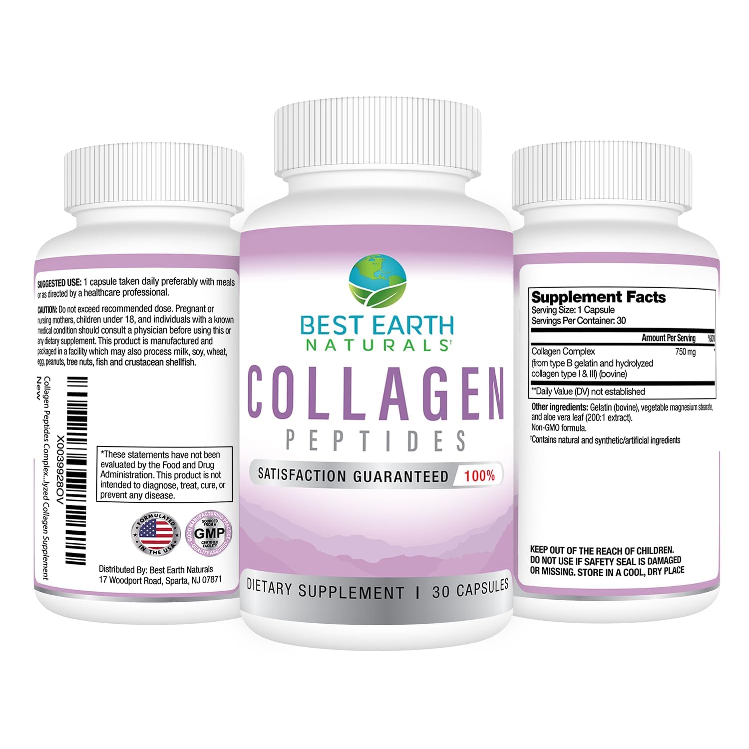 Mua Best Earth Naturals Hydrolyzed Collagen Type I & III - Collagen ...