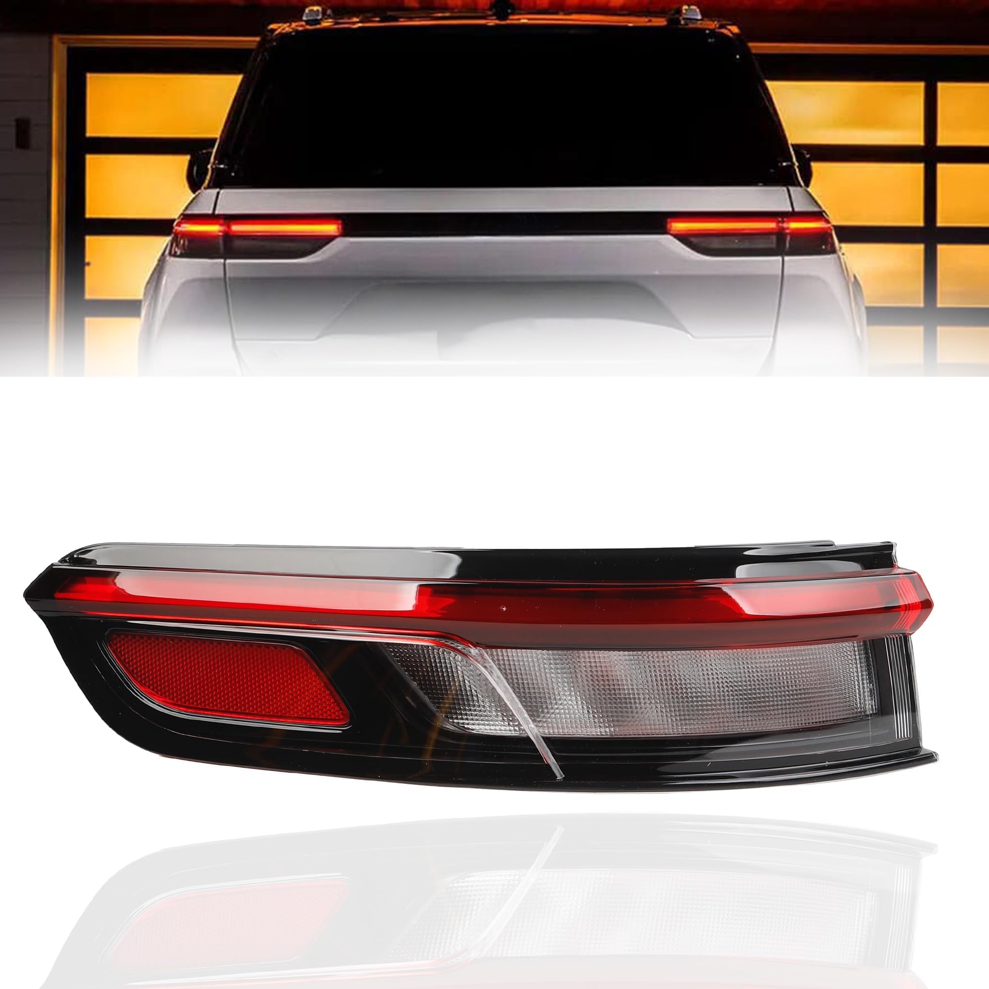 Dasbecan Left Driver Side Outer LED Tail Light Assembly Compatible with ...