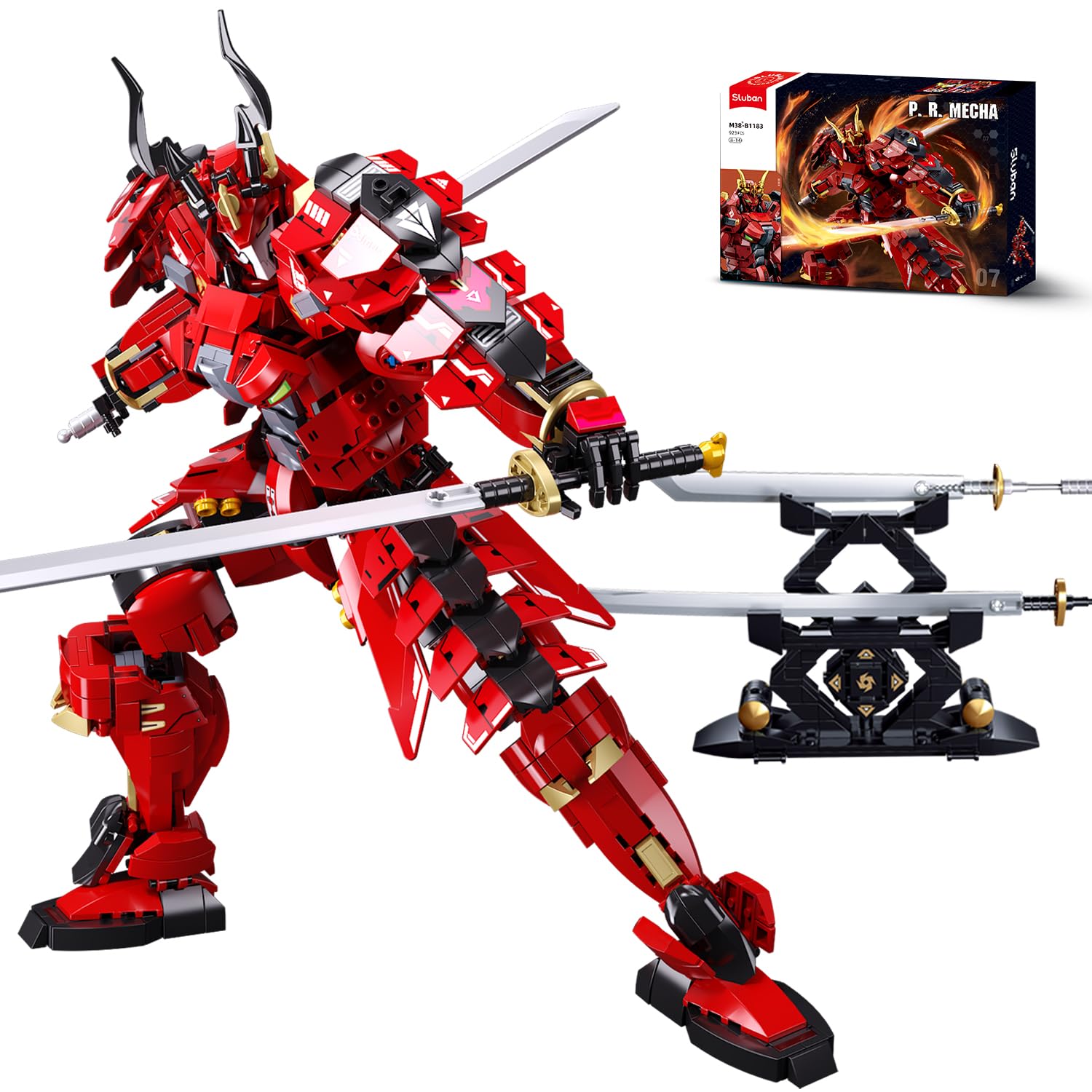 Sluban Samurai Warrior Mech Building Sets, Kafei Mecha Building Toys ...