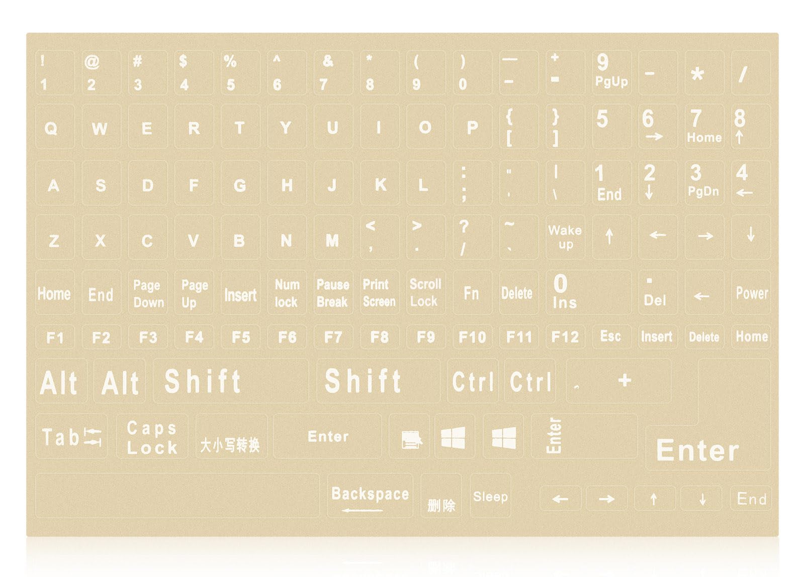 Mua English Keyboard Stickers, Universal Computer Laptop Replacement ...