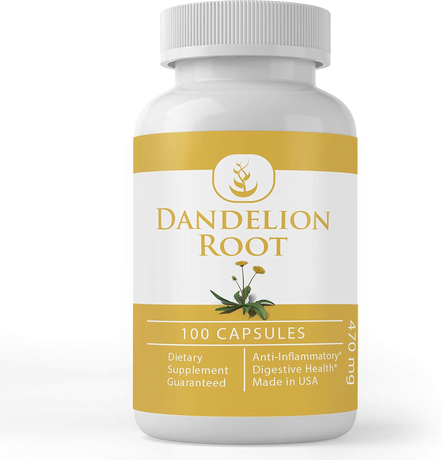 Amazon.com: Dandelion Root (100 Capsules) 100% Pure & Natural, No ...